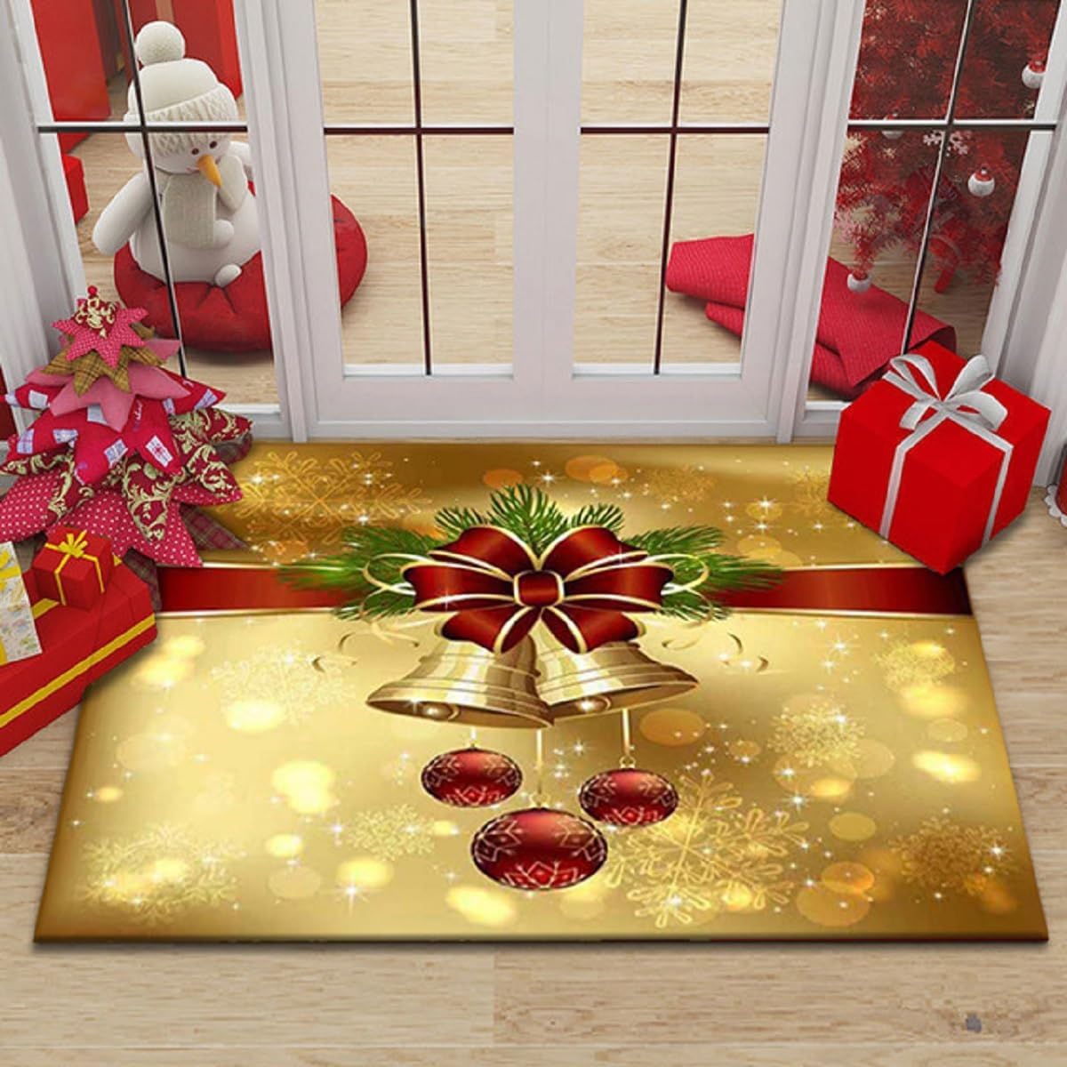 1 pcs Tapis de Noël - 40 x 60 cm - Décoration de Noël - Paillasson de ...