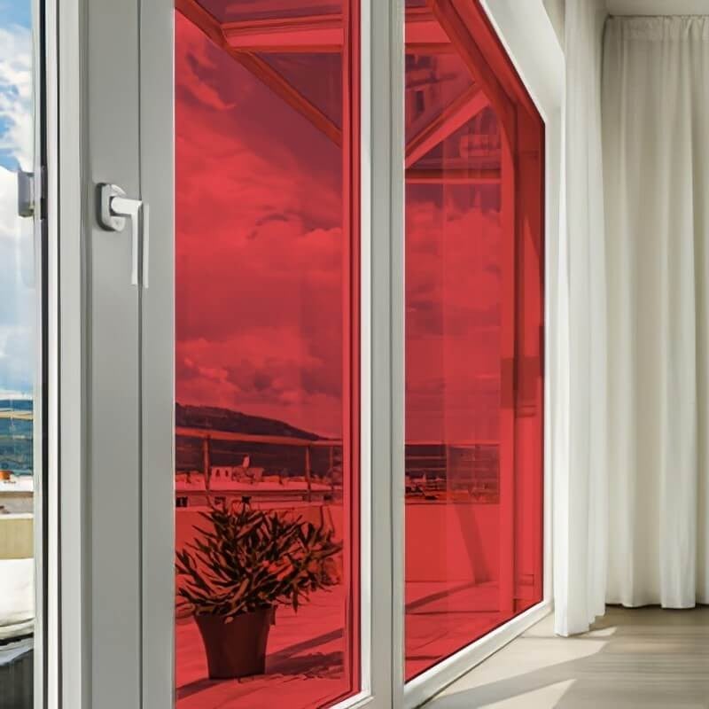 DIMEXACT - Film couleur rouge transparent - 152 cm x 1 m - en Rouleau ...