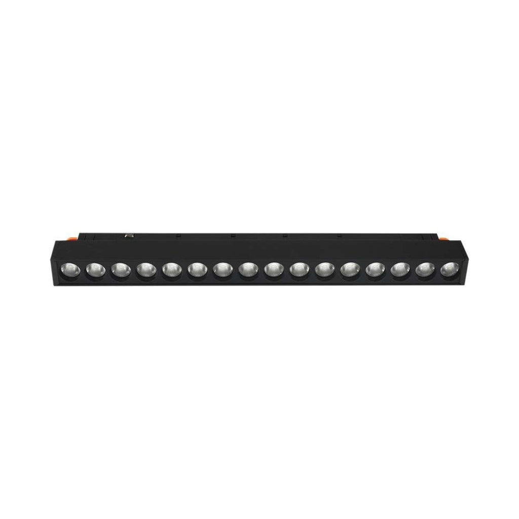 Spot LED sur rail magnétique ajustable 14W 48V Noir Couleur Compatible ...