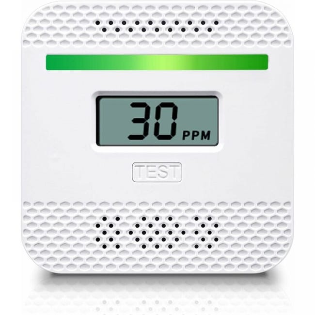 Detector de monóxido de carbono portátil con pantalla digital LCD, apto ...