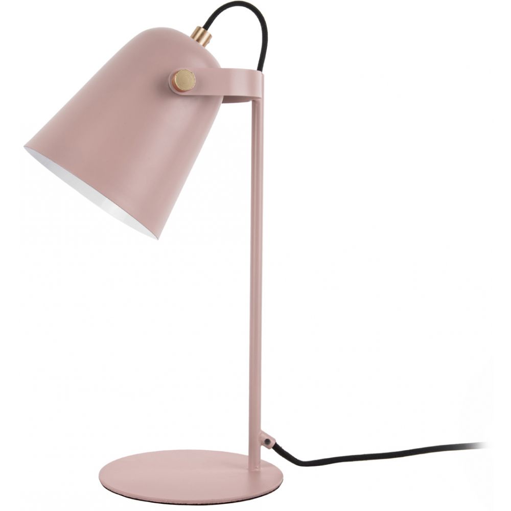 Lampe à poser en métal mat Steady vieux rose Leitmotiv | Leroy Merlin