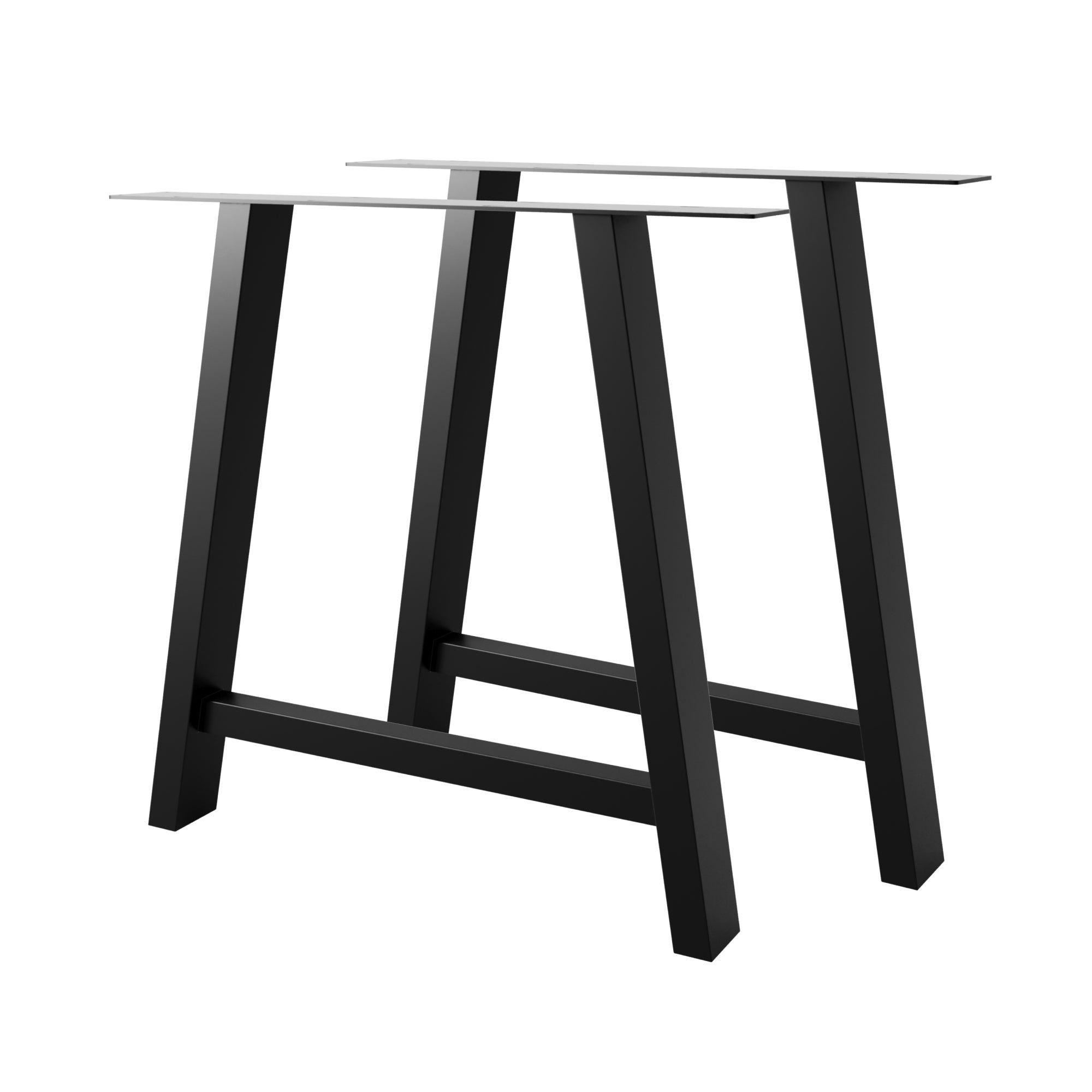 MetaloPro Thusia A Lite - 2 Pieds de Table en Métal Noir, Design ...