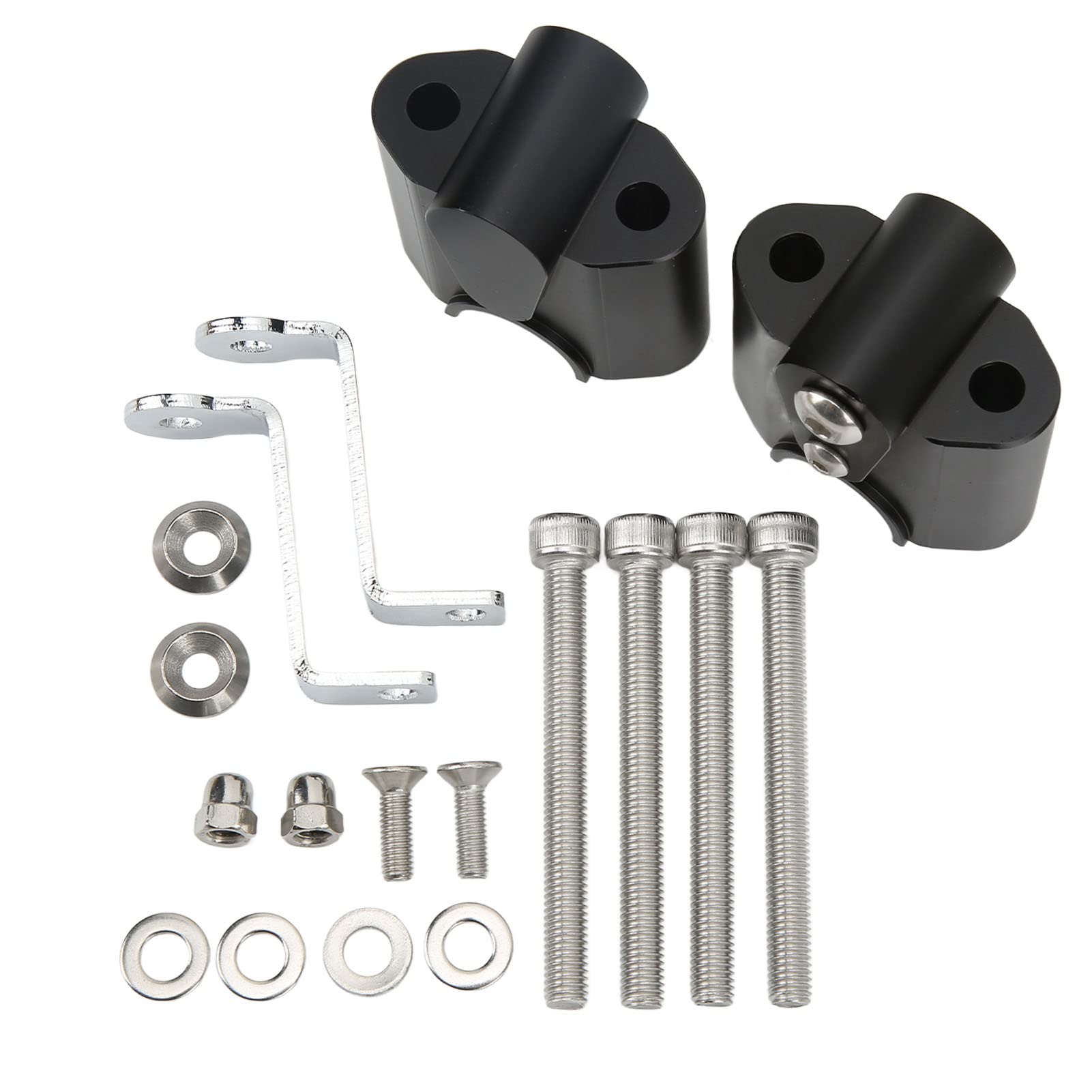 Collier de serrage de guidon chromé en alliage d'aluminium CNC chromé ...