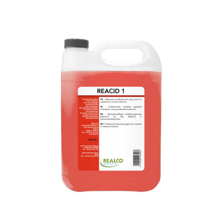 Reacid 1 - Détartrant pour équipements alimentaires - Réalco - 5 L ...