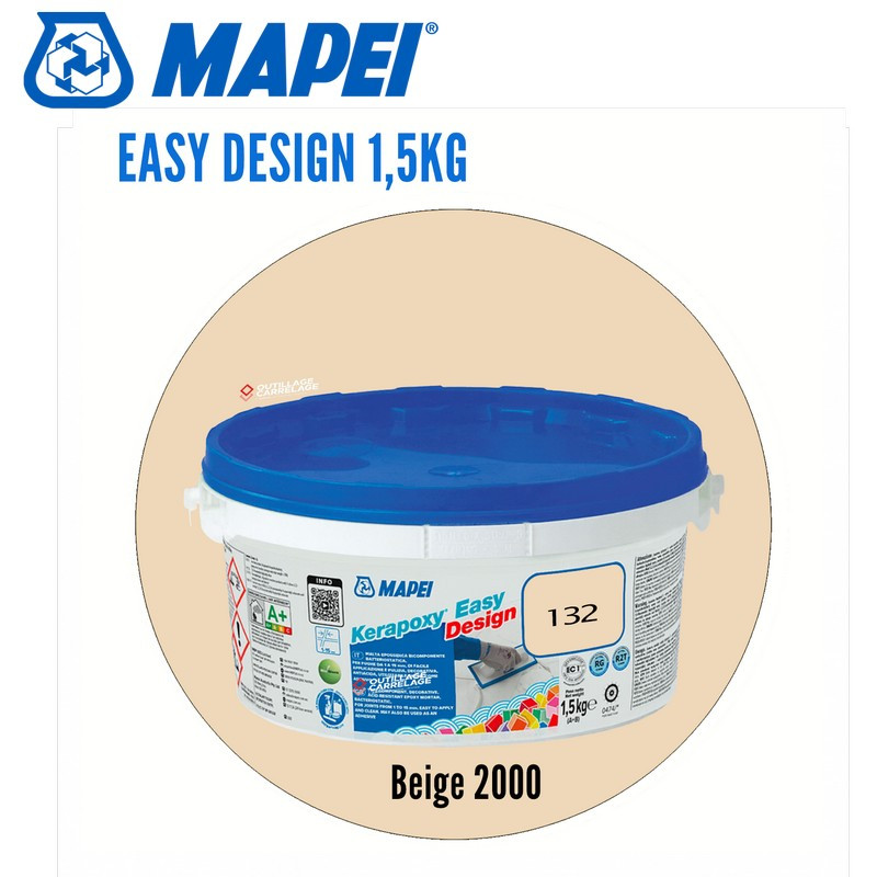 Joint époxy Kerapoxy Easy Design MAPEI - 132 Beige 2000 - 1,5 Kg ...