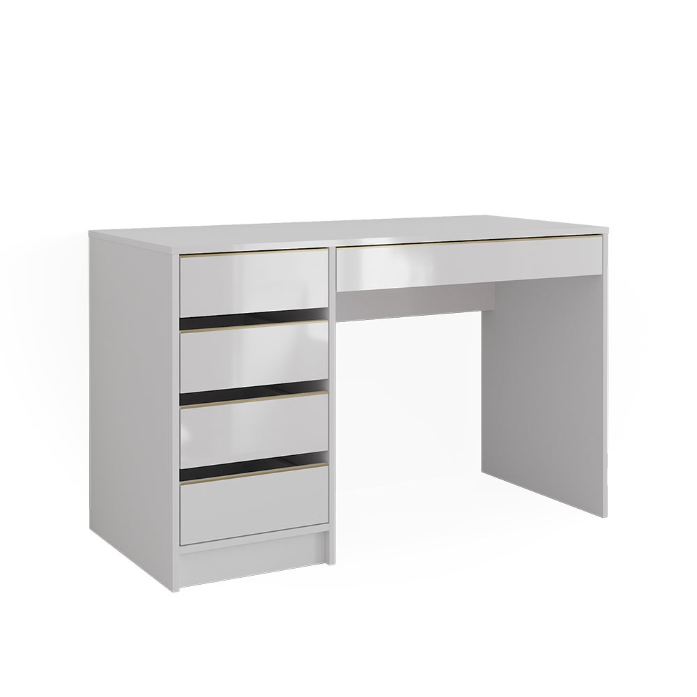 Vicco Coiffeuse Sherry, Blanc/Or, 120cm sans miroir | Leroy Merlin