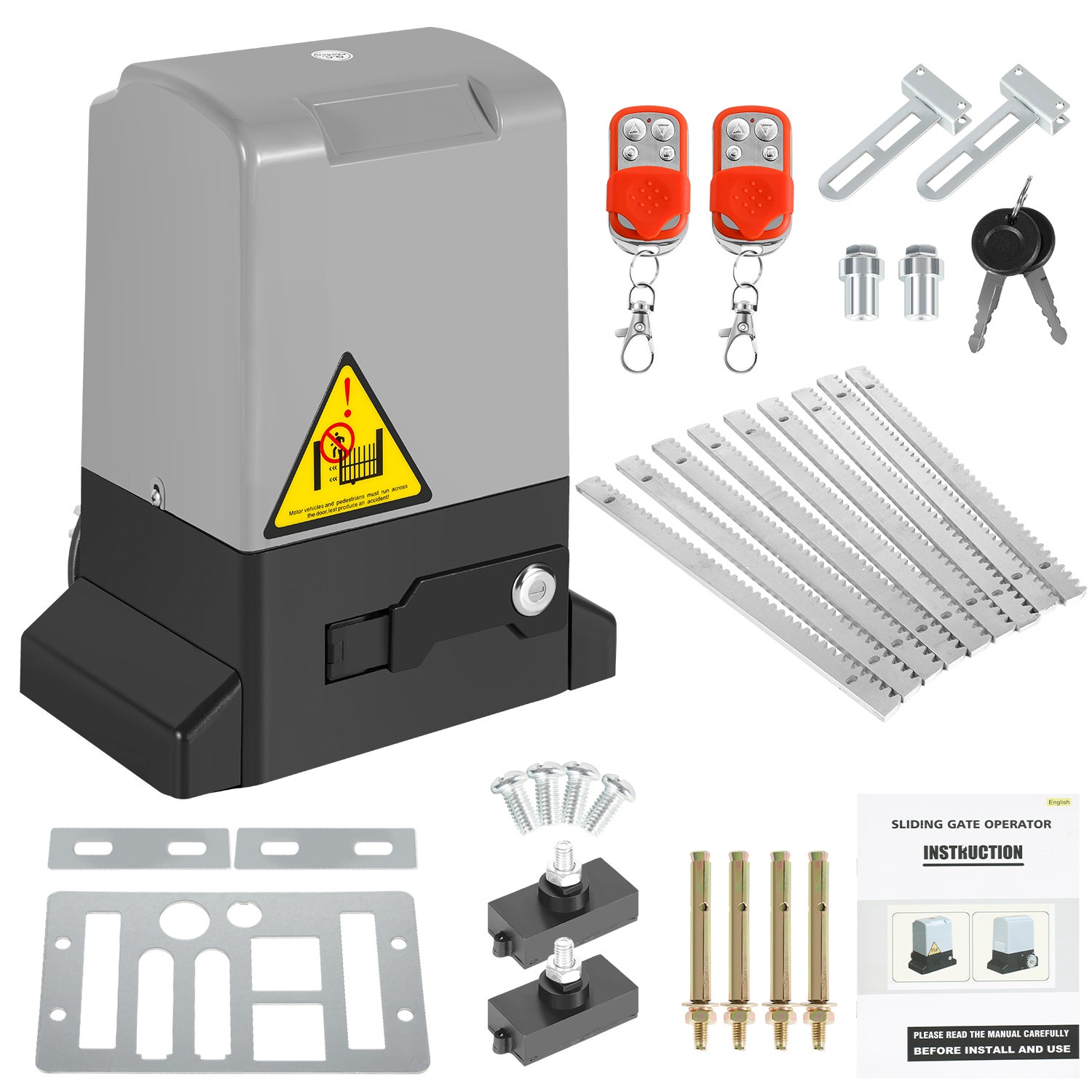 Motorización para Portón Corredizo 370W - 800KG - Abre-Portón Eléctrico ...