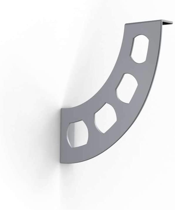 SUPPORT D'ÉTAGÈRE 'BOOMERANG' 20 cm - coloris argent | Leroy Merlin