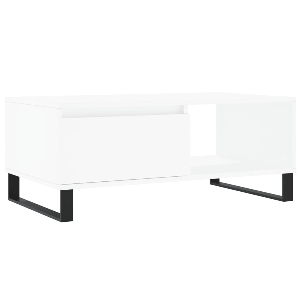 Table basse en contreplaqué blanc 90x50x36,5 cm | Leroy Merlin