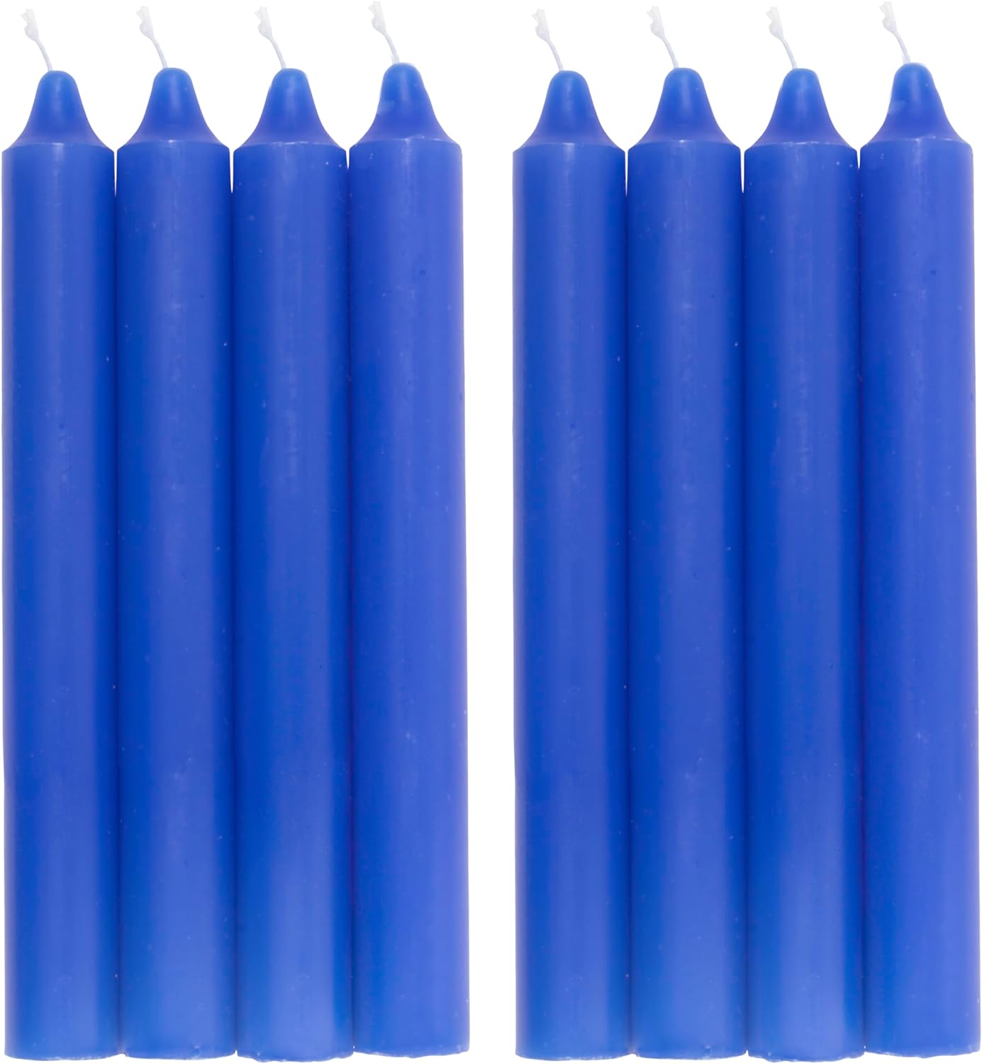 COM-FORT HOUSE- Vela de mesa Azul - Pack velas de 8 Unidades - Velas ...