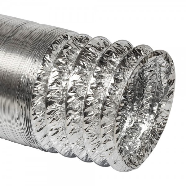 Tubo flexible de aluminio 10m | Conducto de ventilación y climatización ...