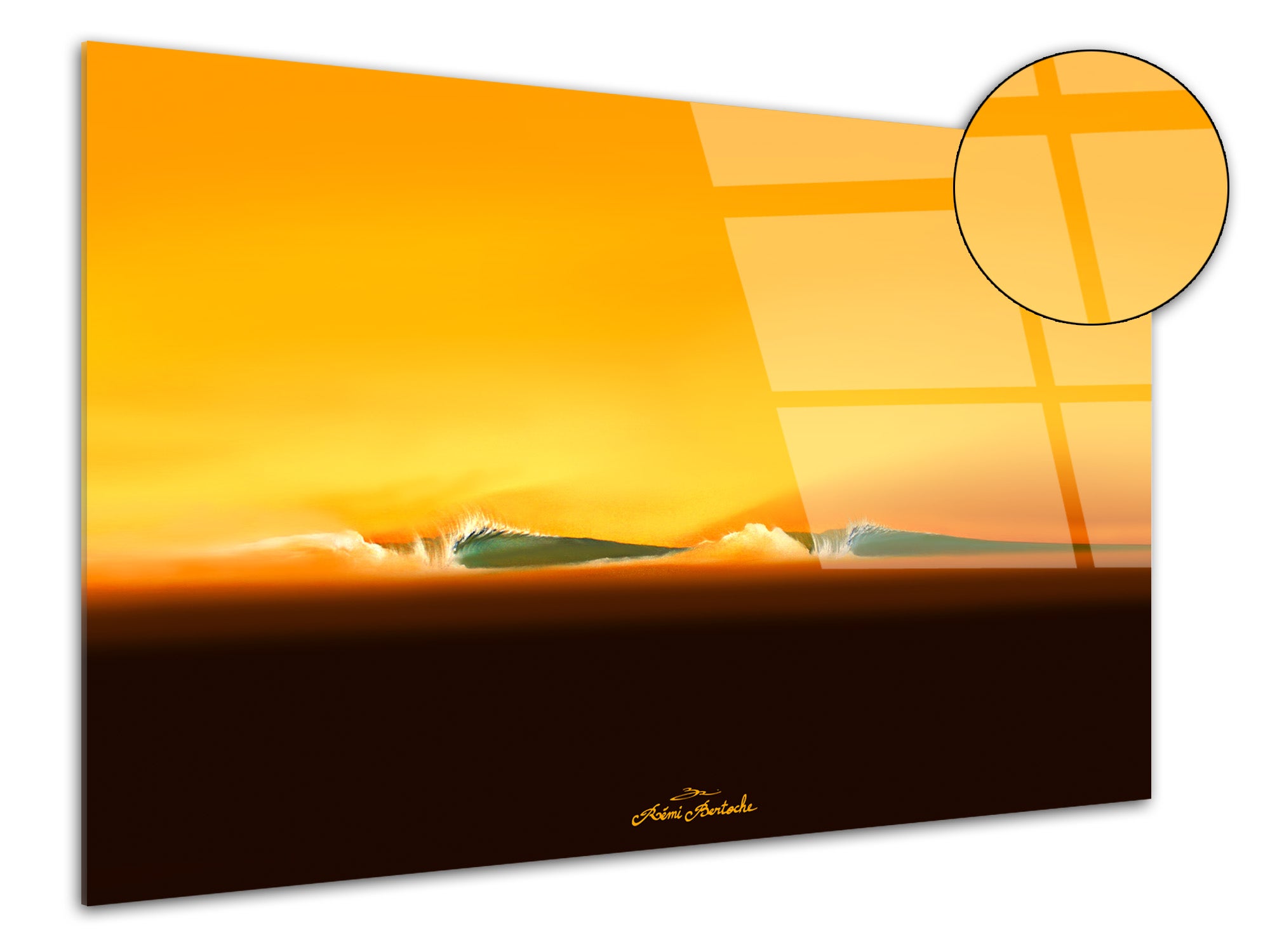 Tableau décoration plexiglass Desert Classic Reproduction peinture ...