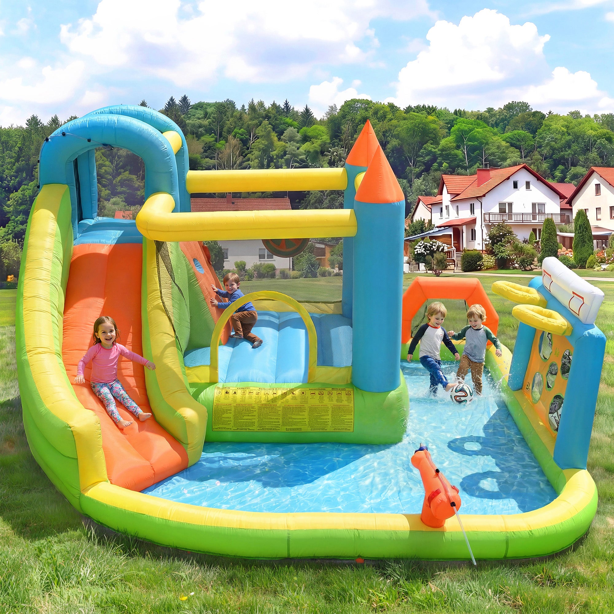 Parque acuático infantil al aire libre (360 x 320 x 200 cm) — Incluye ...