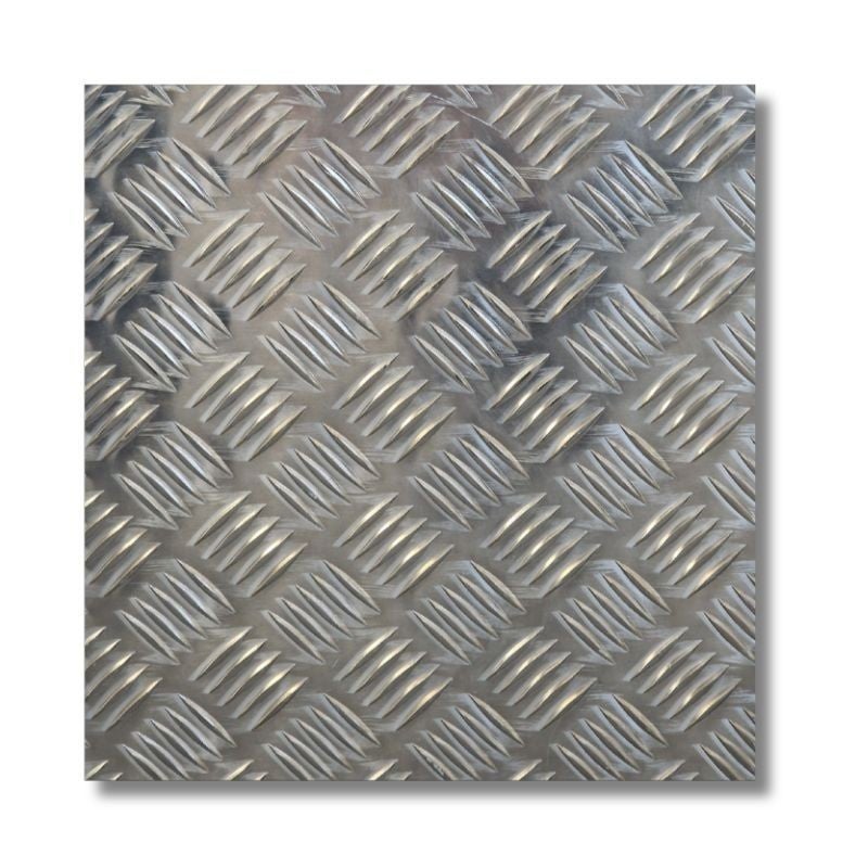 Tole alu damier 1000x500x2/3,5 mm | Leroy Merlin
