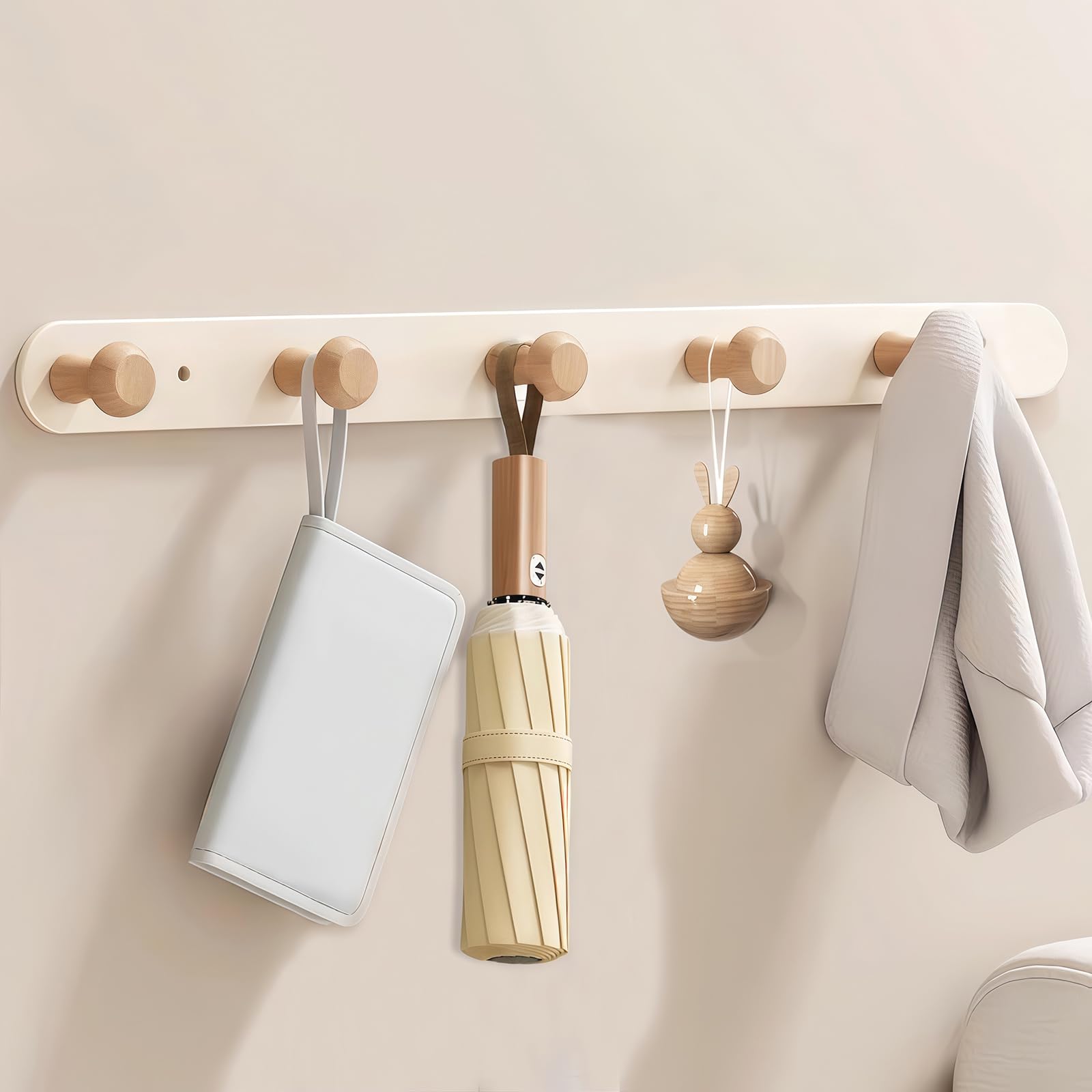 Perchero de pared de madera,perchero de pared de madera,perchero de ...