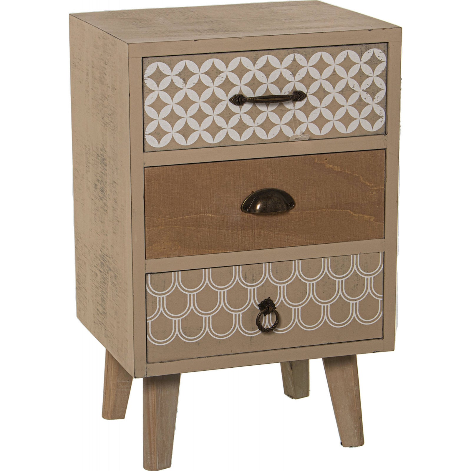 Table de chevet en bois massif avec rangement élégant | Leroy Merlin