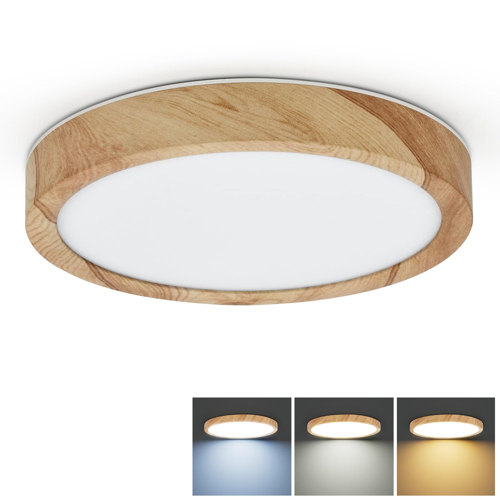 Plafonnier LED encastré, plafonnier moderne ultra fin de 23 cm ...