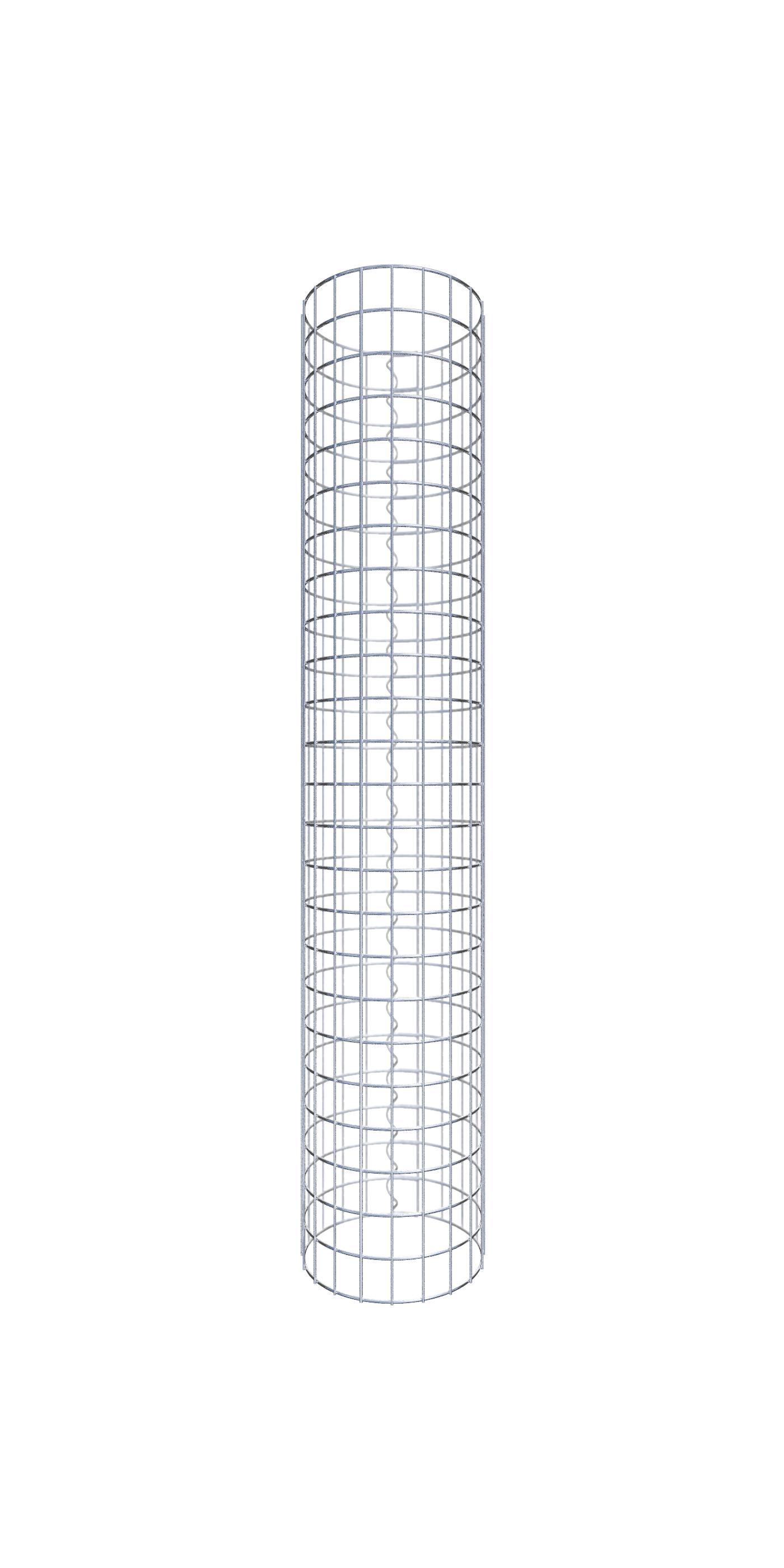 Colonne de gabion ronde, diamètre 32 cm, maille 5 x 5 cm - Hauteur : 120 cm - Made in Germany ...