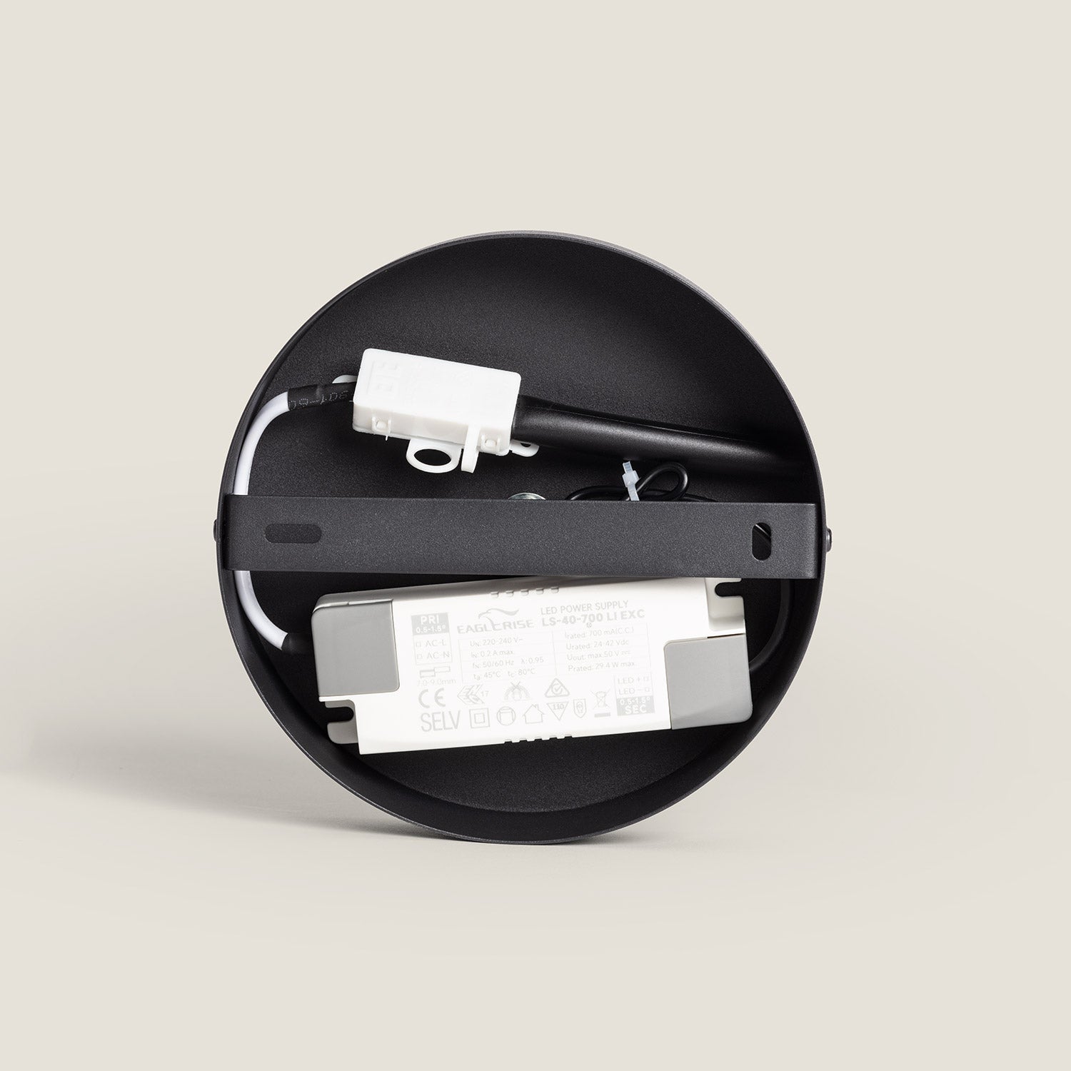 Lustre Suspension LED 28W Acier Saska, Noir mat, Acier, IP20, 700lm ...
