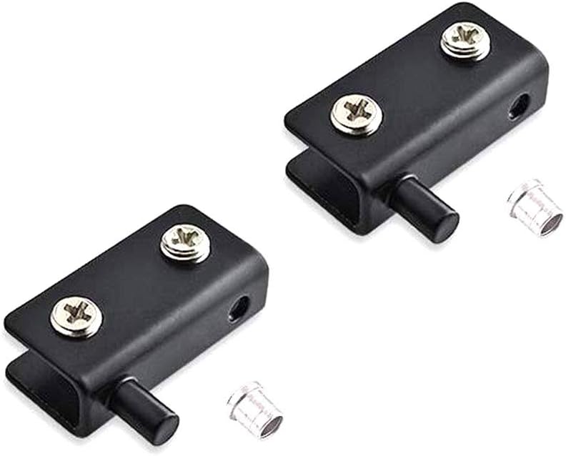 Lot de 2 charnières pivotantes en acier inoxydable pour porte en verre ...