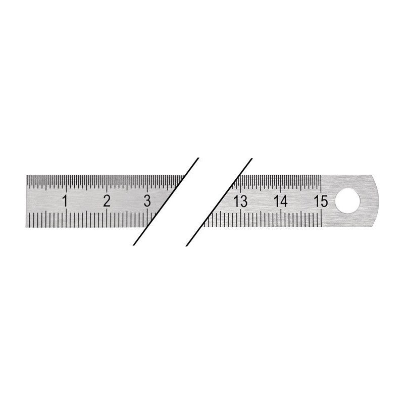 Règle en métal L.150mm acier flexible graduation g B -mm/1/2mm | Leroy ...