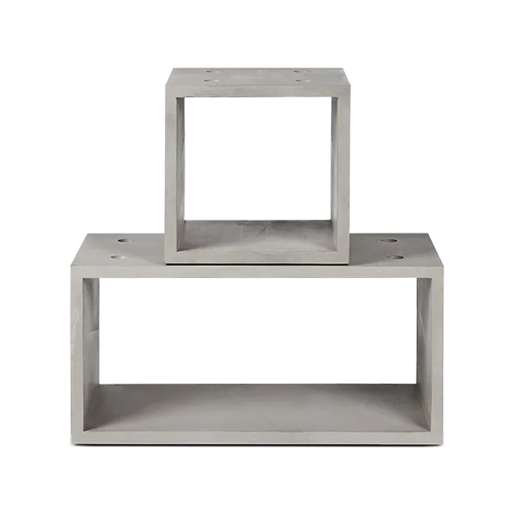 Système de rangement en béton gris - 74,5x74,5cm | Leroy Merlin