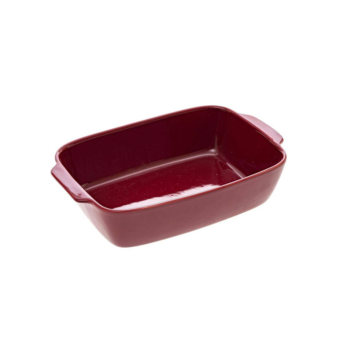 Plato rectangular de cerámica 32x20cm rojo - 5Five | Leroy Merlin