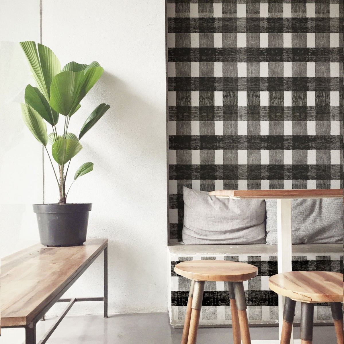 Papel pintado Panoramic Ecorce, Negro 225 x 250cm | Leroy Merlin