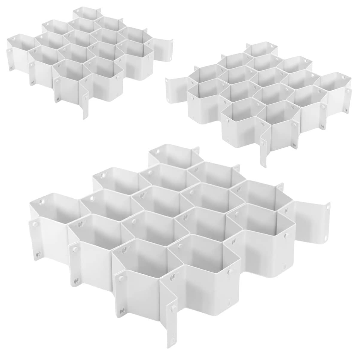 Pack 3 x 6 Séparateurs de Tiroirs Modulables Blancs - CORY | Leroy Merlin