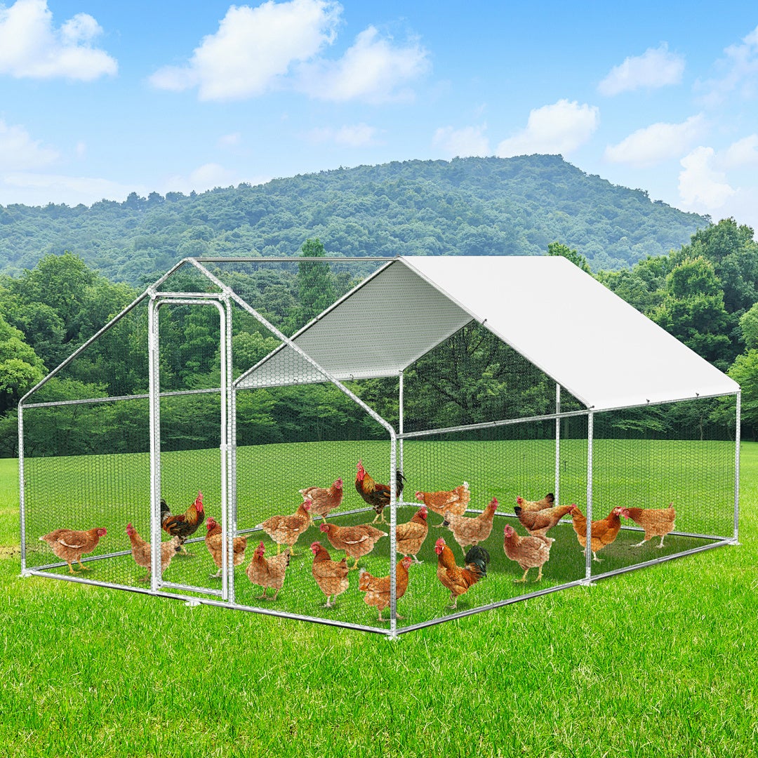 Poulailler 3×4×2 m – Enclos pour petits animaux, volière extérieure ...