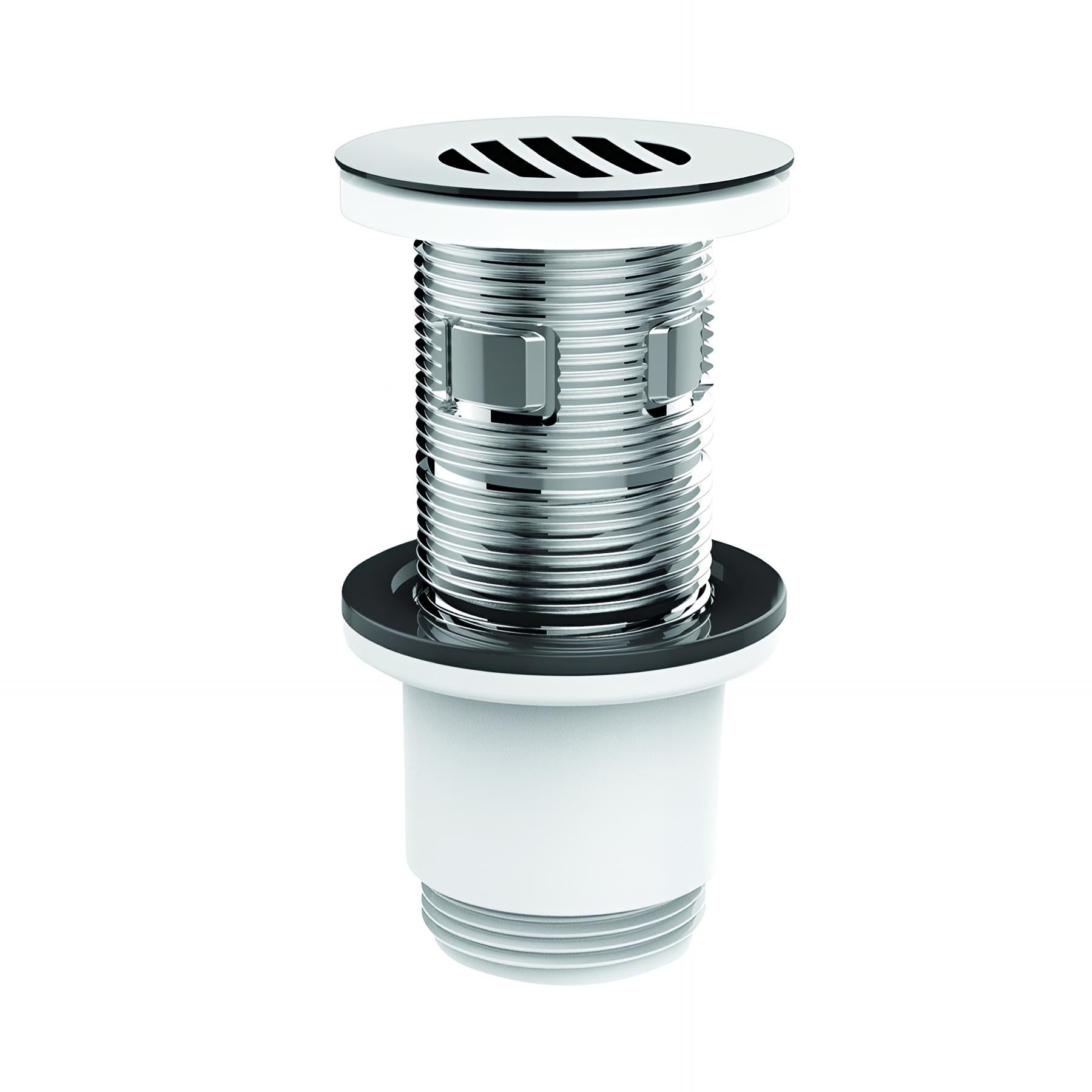 Piletta universale per lavello scarico libero, H. 100mm, ABS cromato ...