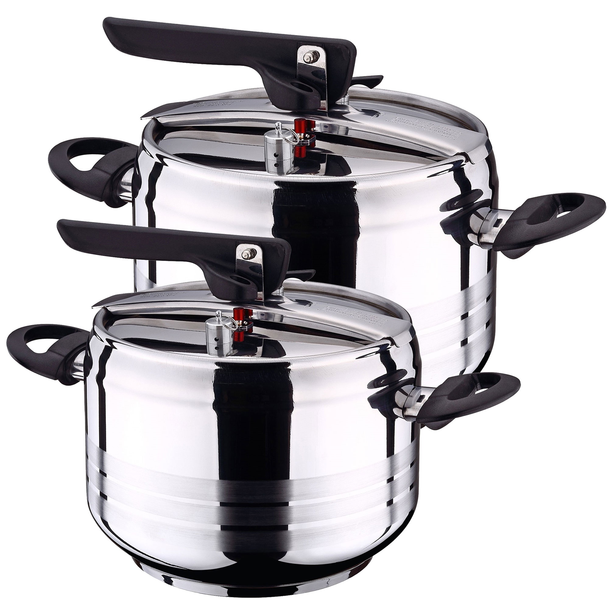SAN IGNACIO Set di 2 pentole a pressione da 3,5L e 5L in acciaio adatto all'induzione | Leroy Merlin