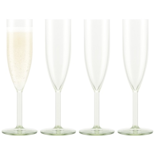 BODUM - Flutes à champagne 12 cl vert en plastique (lot de 4) | Leroy ...