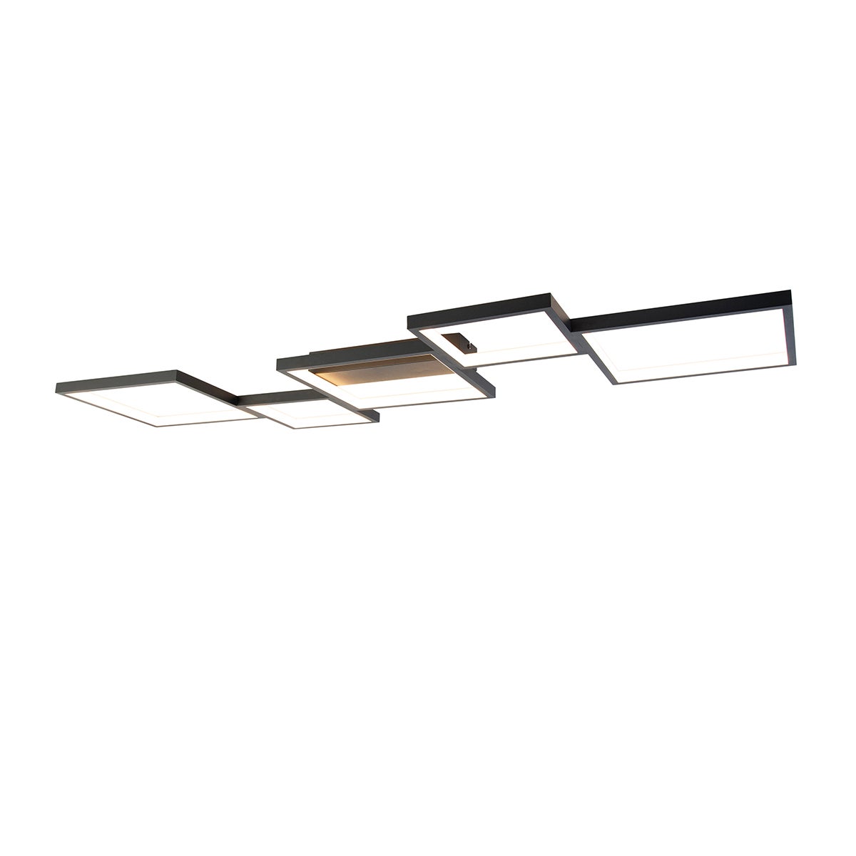 Plafón negro con LED regulable en 3 pasos 5 luces - Lejo | Leroy Merlin