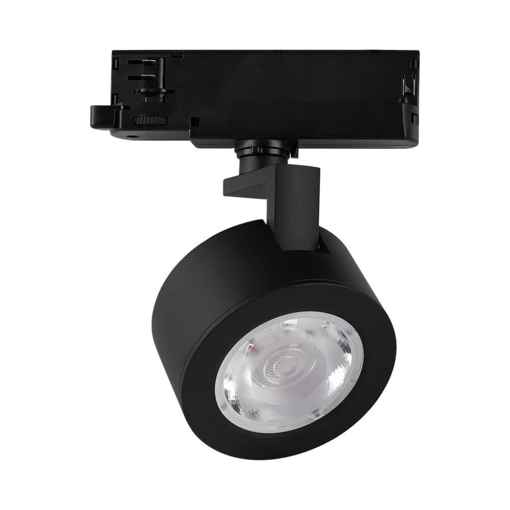 Projecteur sur rail magnétique COB LED 30W couleur noire 3 en 1 | Leroy ...