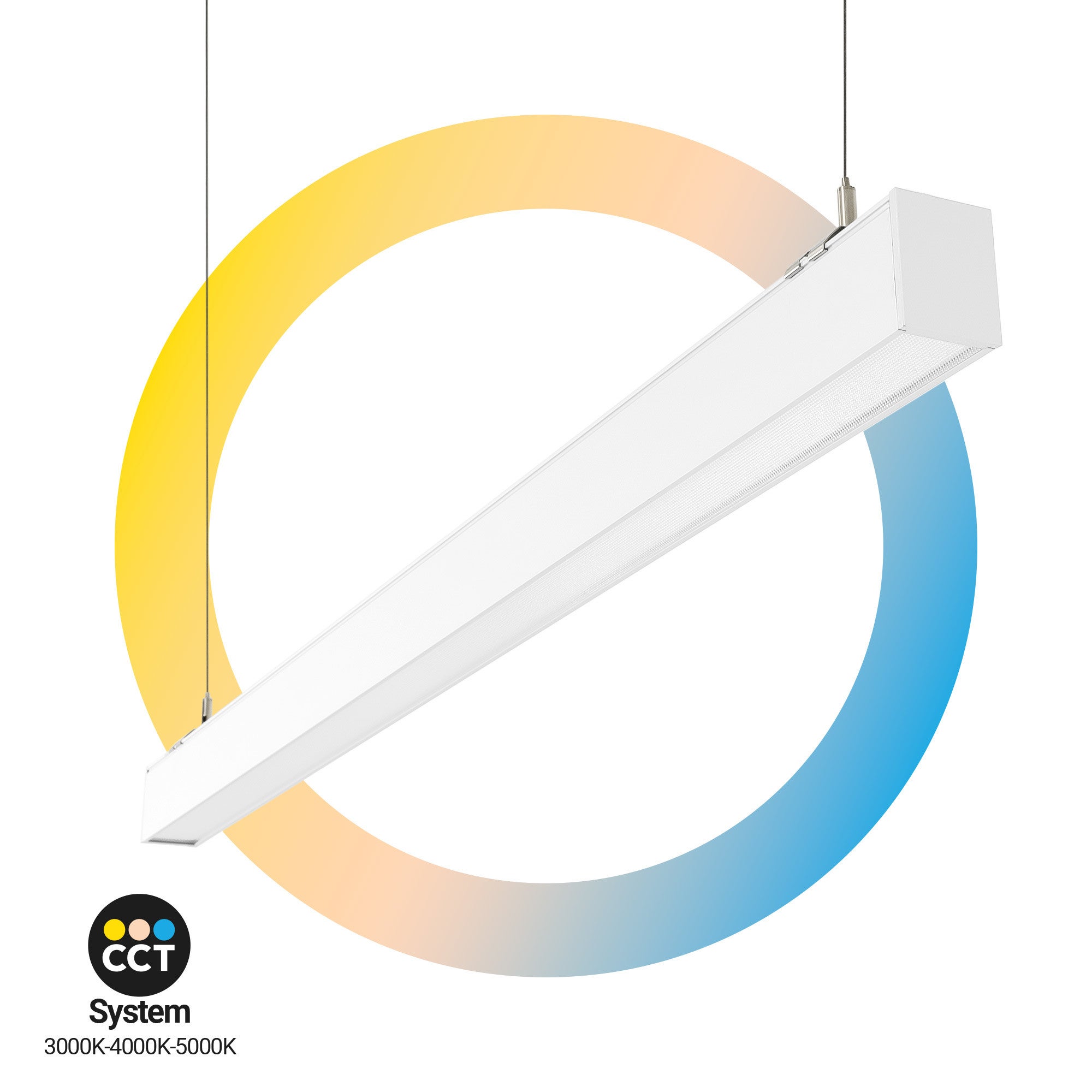Luminaria lineal LED CCT - 40W - Suspensión / superficie - Potencia ...