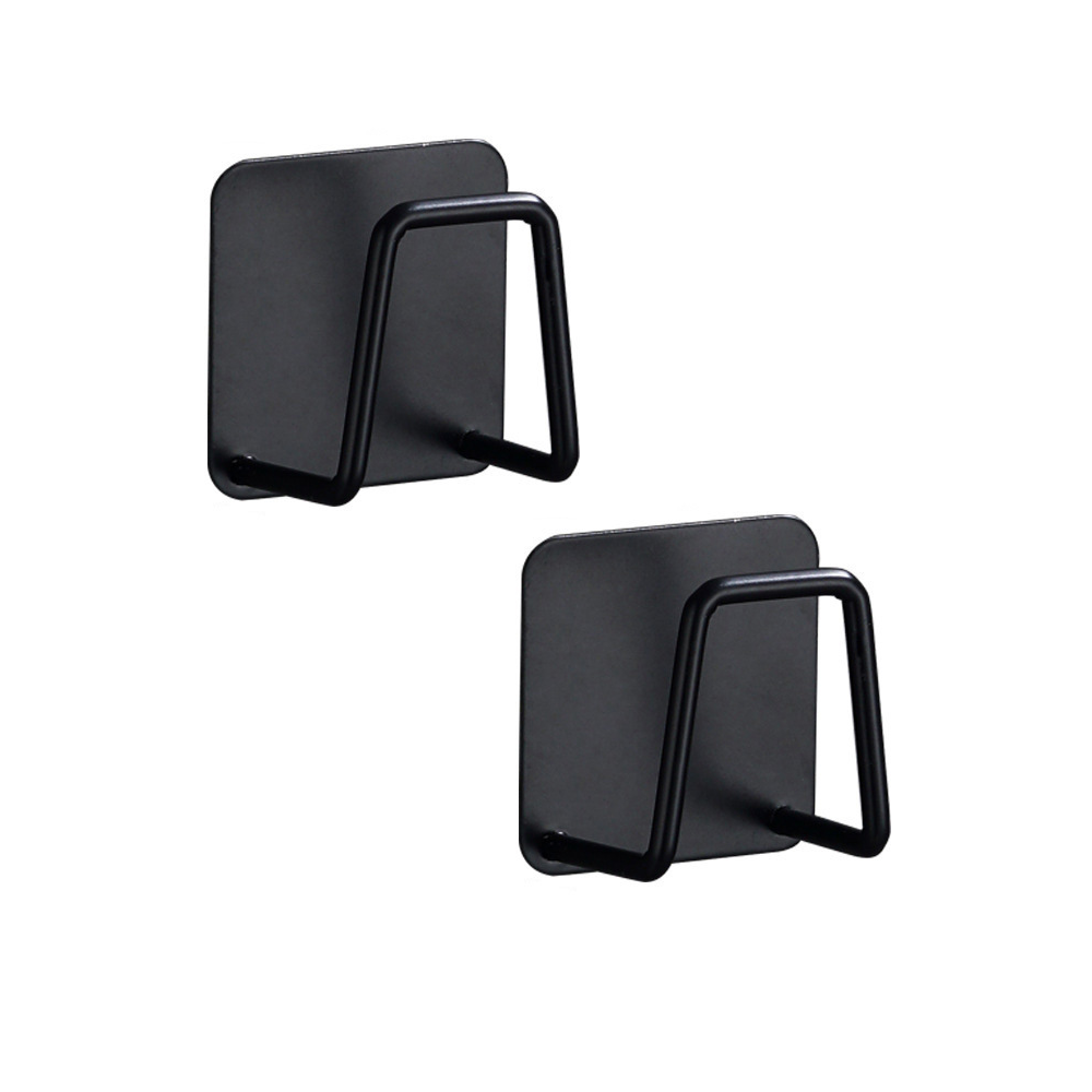 Porte-mousse, crochet éponge en acier inoxydable,Lot de 2, noir | Leroy ...