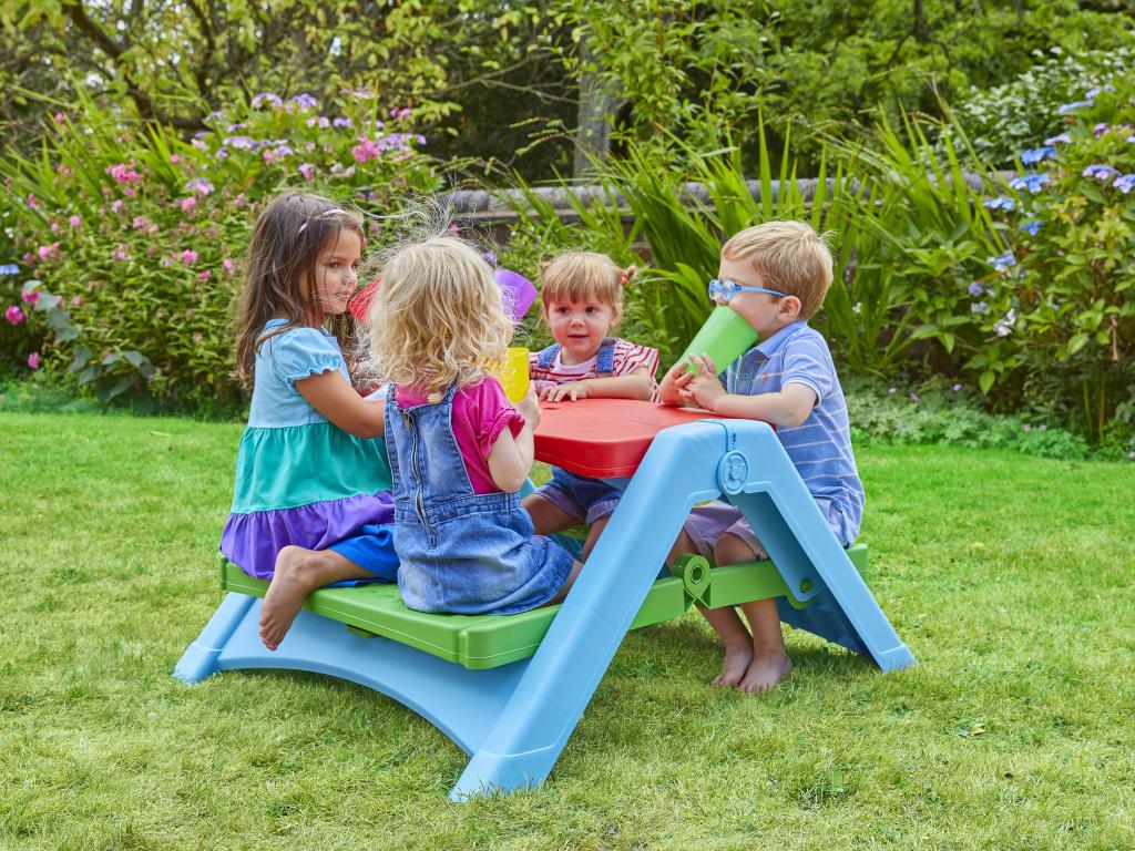Table de pique-nique pliable pour enfant - L103 x l86 x H49 cm ...