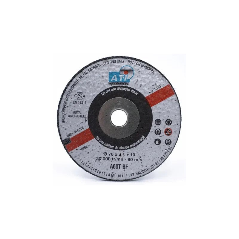 Disque pour carrosserie DTC60P 76x4.5x10mm. | Leroy Merlin