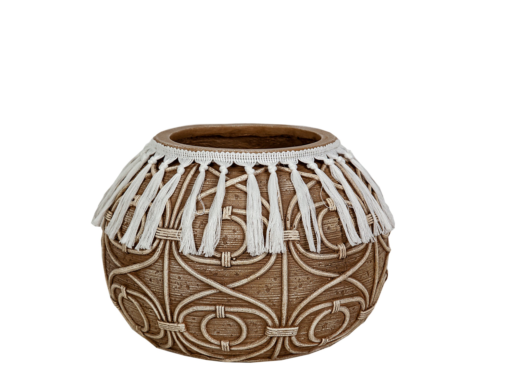 Macetero Resina C/Flecos | Leroy Merlin