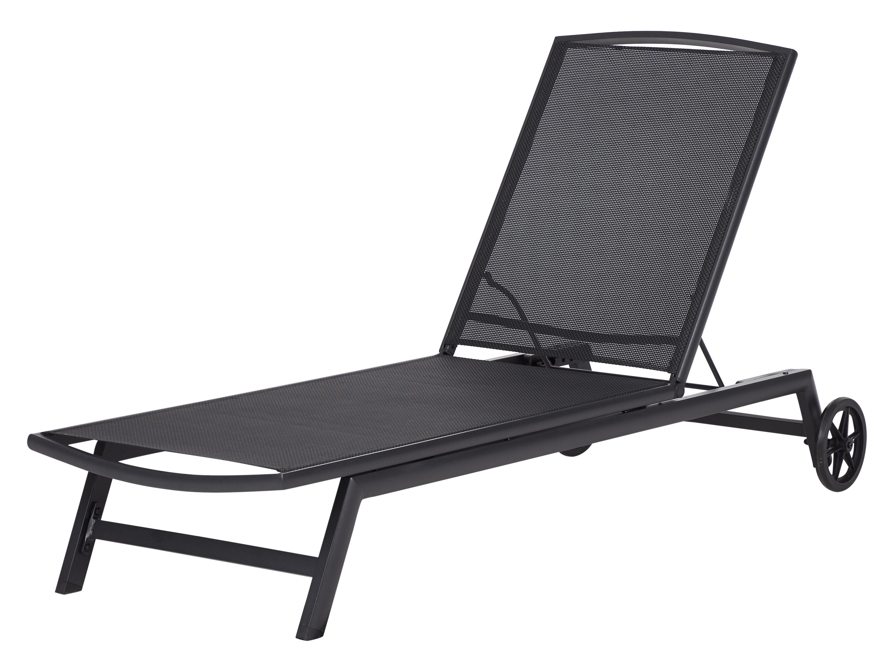 Stara Chaise longue, noir et noir. | Leroy Merlin
