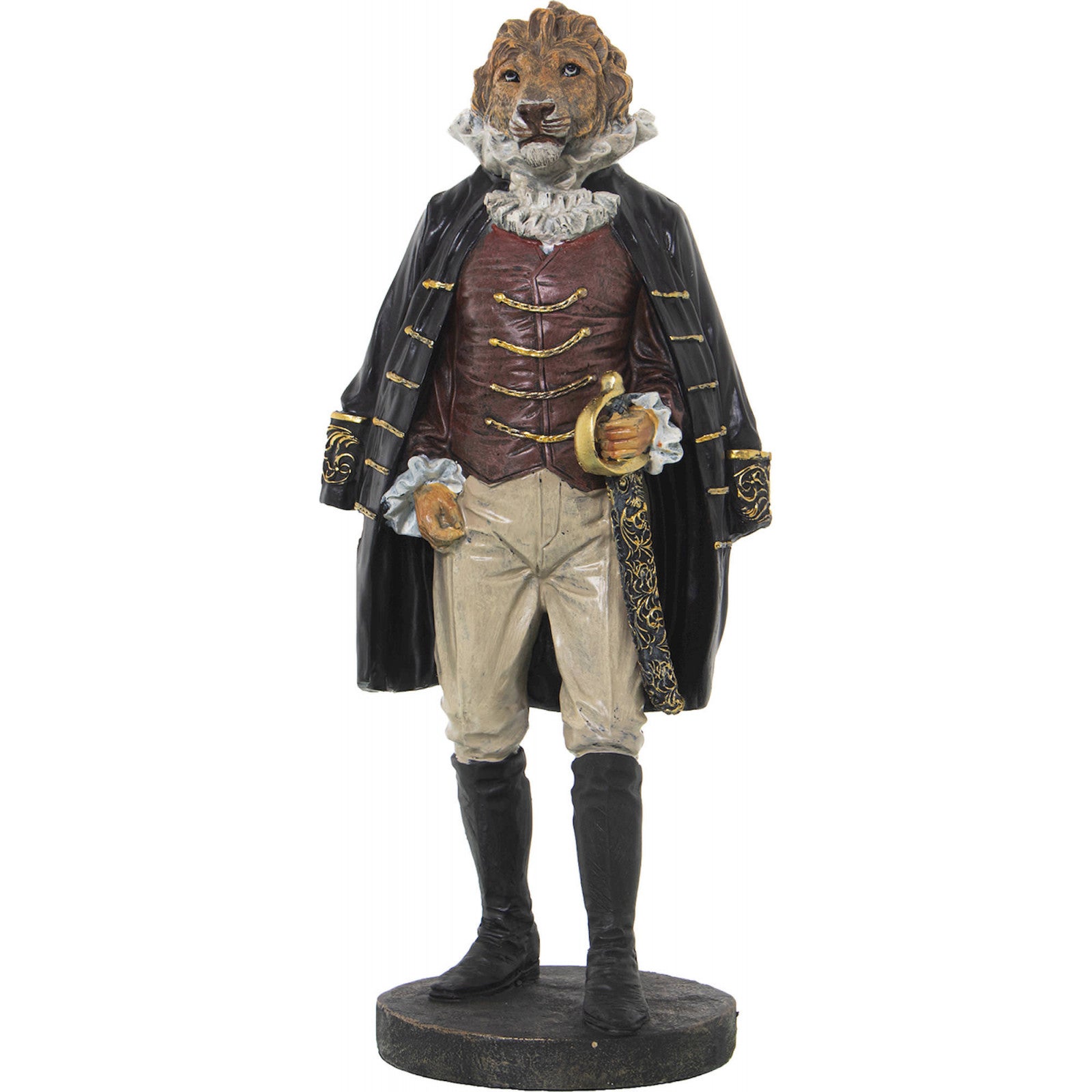 Sculpture élégante de Léon en tenue d'époque 18 x 14 x 41 cm Teinte ...