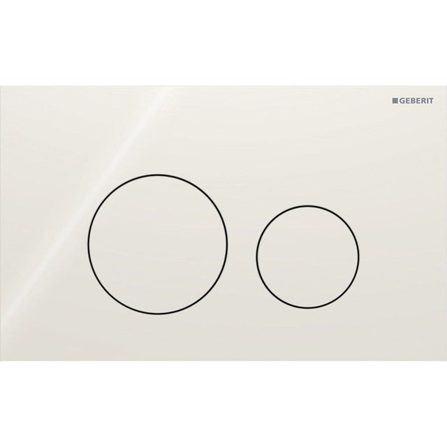Placca Geberit Sigma40 Round Vetro Grigio Sabbia Doppio Tasto | 115.628 ...