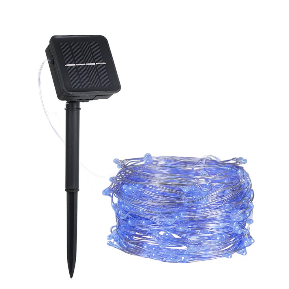 12W 20M/65.6Ft 200 LEDs solare alimentato Energy filo di rame Fairy ...