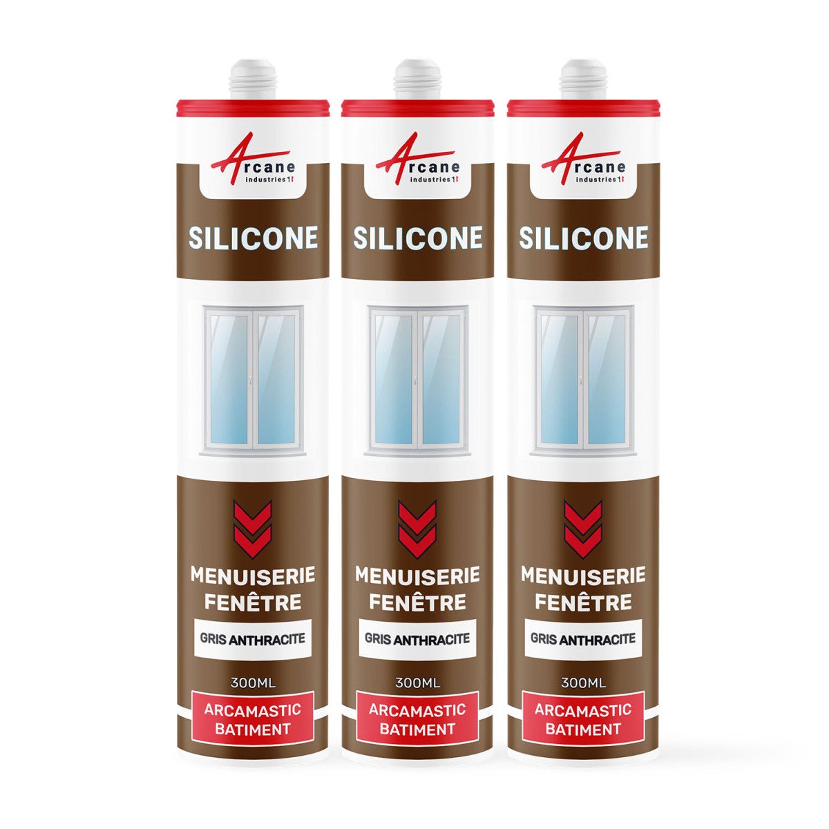 Mastic Silicone intérieur / extérieur pour fenêtres et menuiseries ...