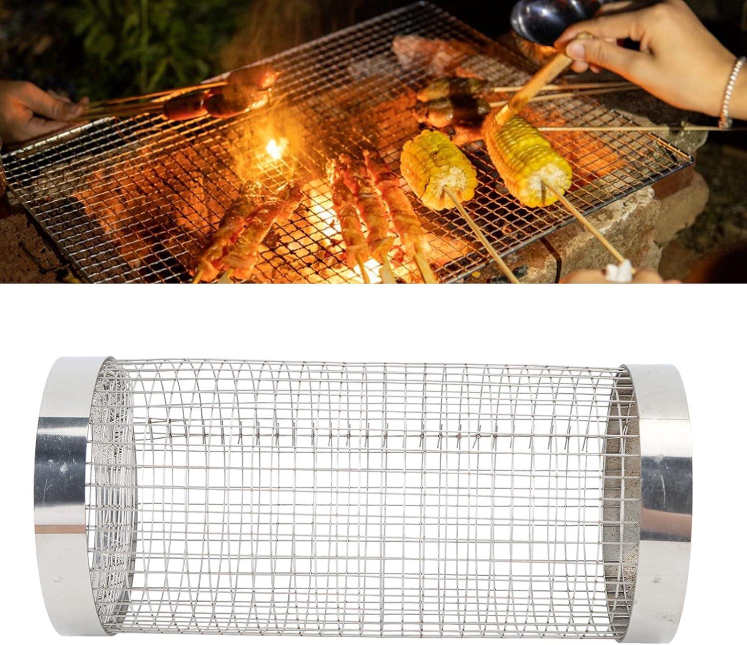 1 panier grill cylindrique 30 cm en grillage inox 30 cm | Leroy Merlin