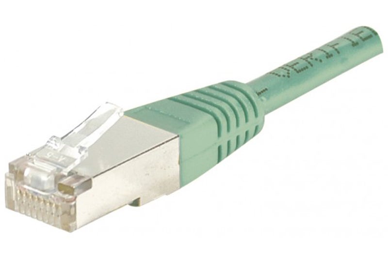 Câble ethernet cat 5e 0.70m blindé vert CONECTICPLUS | Leroy Merlin