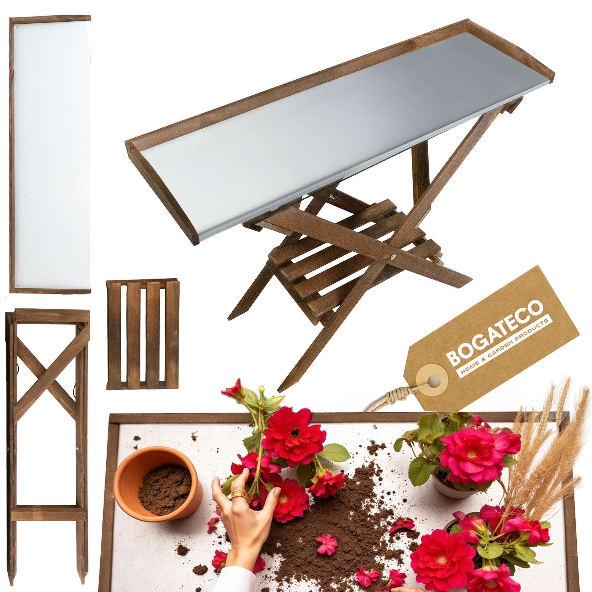 Table de plantation | Table pliante table à fleurs imprégnée | Table de ...