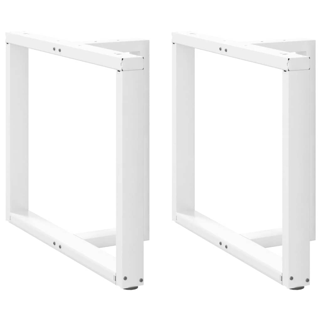 Gambe per tavolo da pranzo a forma di T 2 pz bianche 100x35x(72-73) cm ...