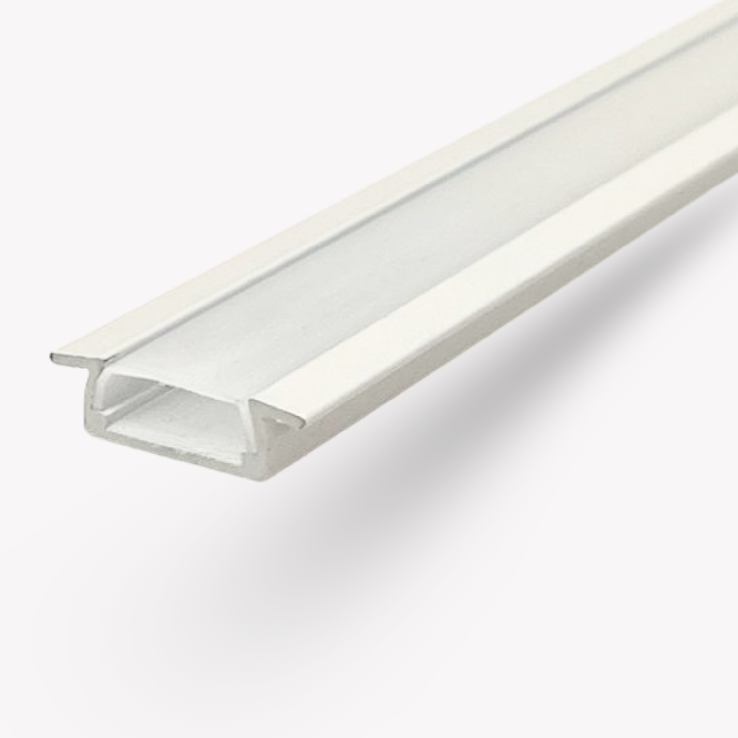 Perfil LED 2 Metros Empotrable para Tiras LED de Aluminio con Cubierta ...